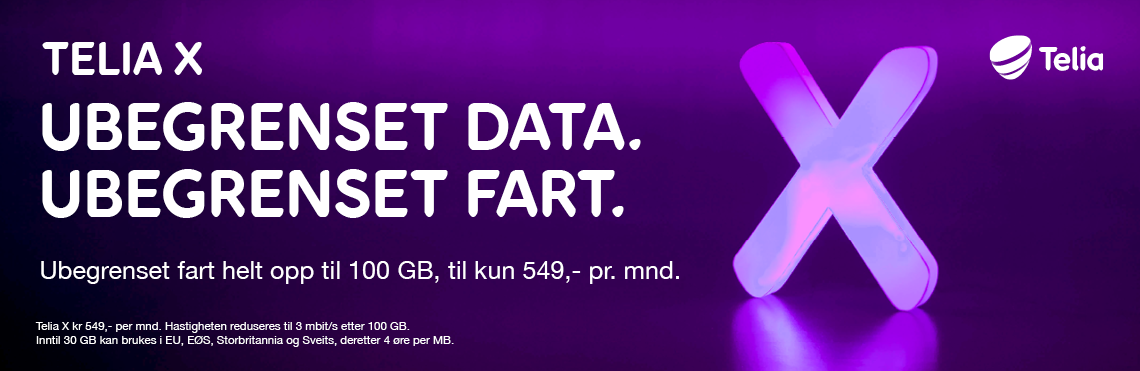 Telia X - Få både ubegrenset data og fart her - Power.no
